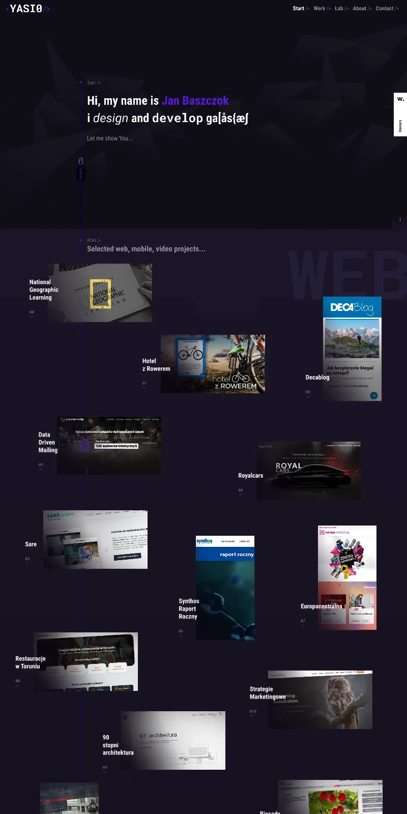 yasio.dev - Portfolio Website - website-inspiration.com